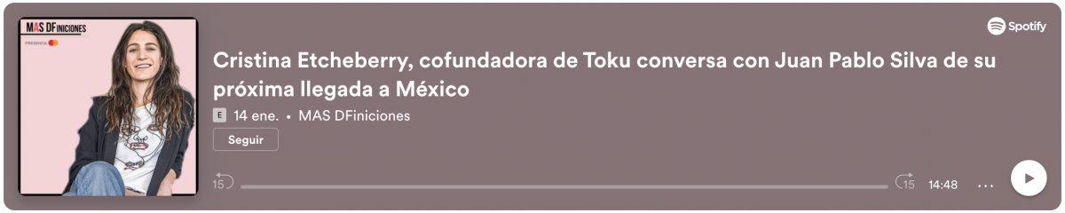 Cristina Etcheberry, cofundadora de Toku conversa con Juan Pablo Silva ...